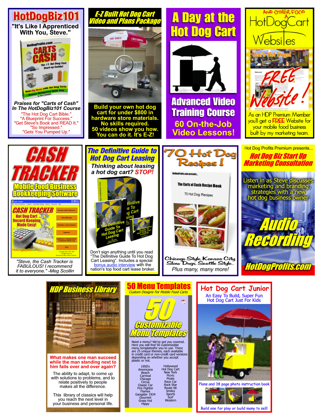 50 Menu Templates – How to Start a Hot Dog Cart